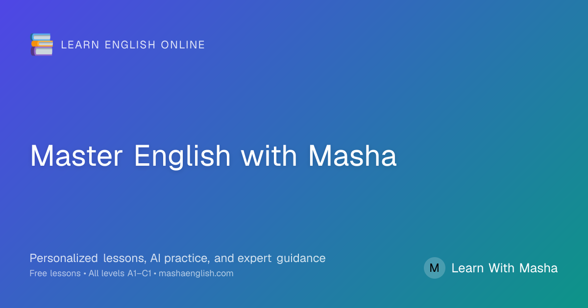 Free English Worksheets | Learn With Masha